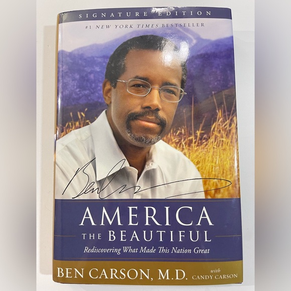 Other | America The Beautiful By Ben Carson Premiere Collectibles Books ...